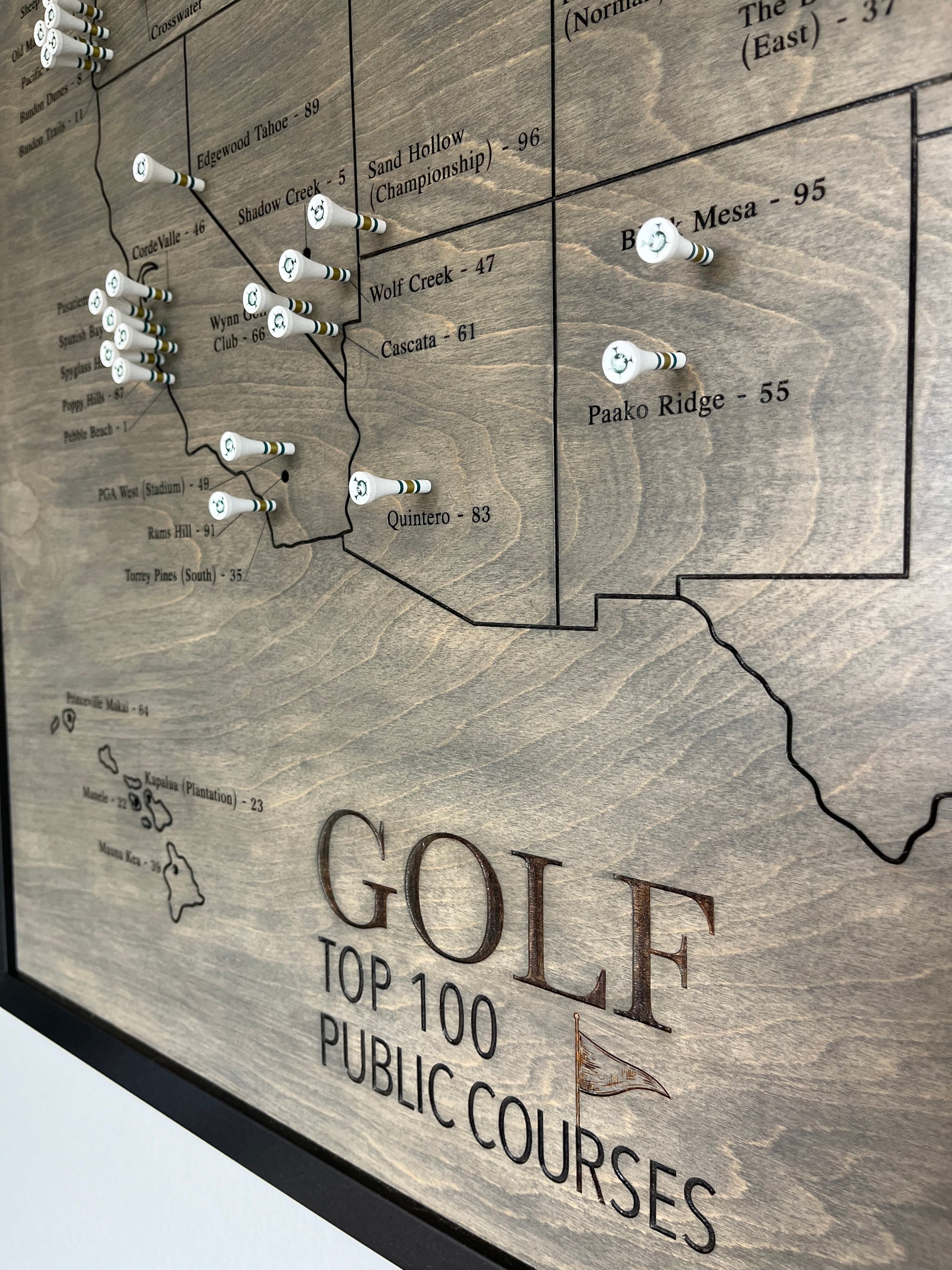 U.S. Top 100 Public Golf Course Map – Rota Golf