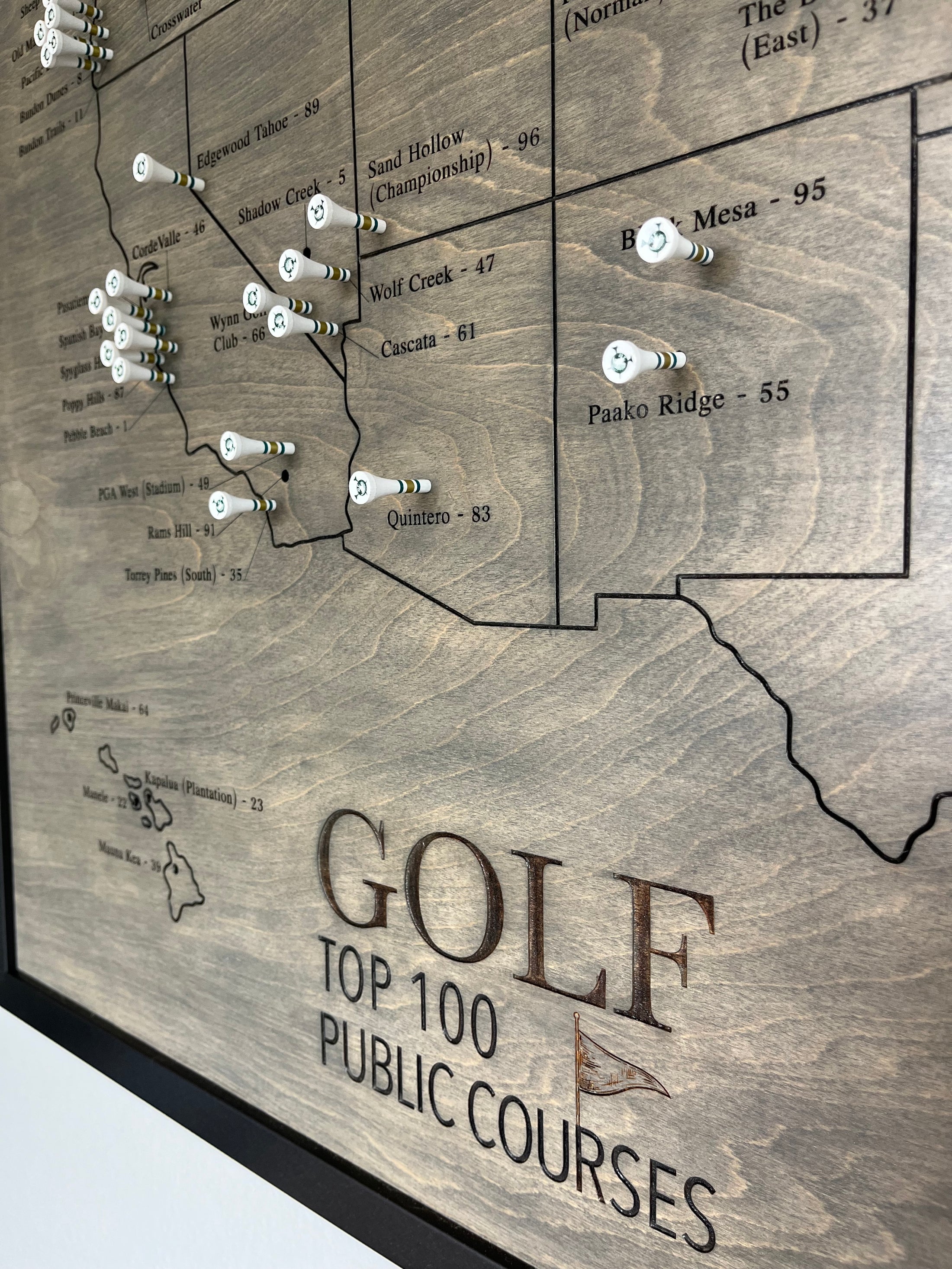 U.S. Top 100 Public Golf Course Map – Rota Golf